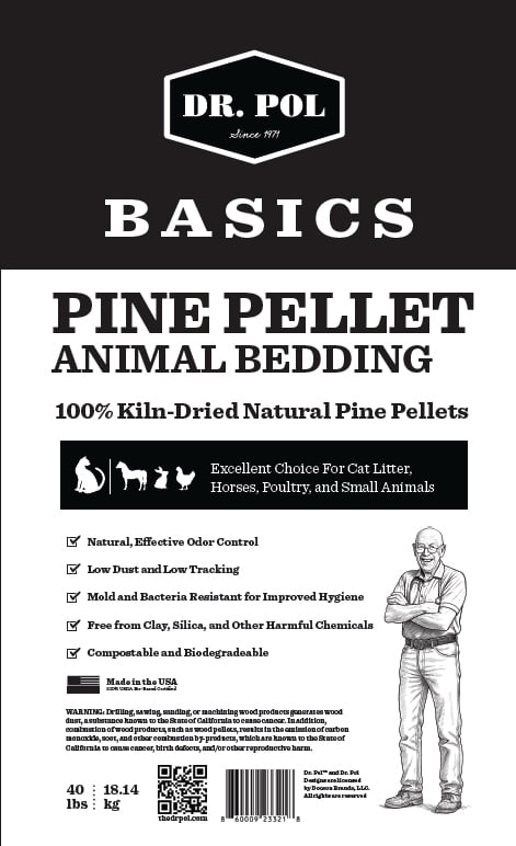 Dr. Pol Pine Pellets for Animal Bedding and Cat Litter, 40 lbs ...