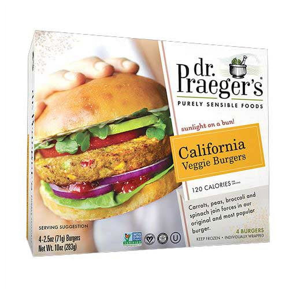 Dr Praegers California Veggie Burger, 10 Ounce -- 6 per case - Walmart.com