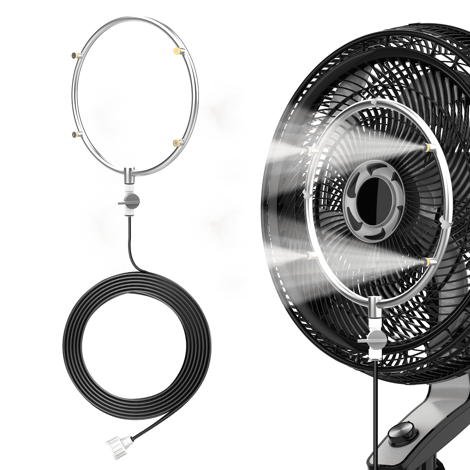 Dr. Prepare Outdoor Misting Fan Portable Kit, Misters for Outside Patio ...