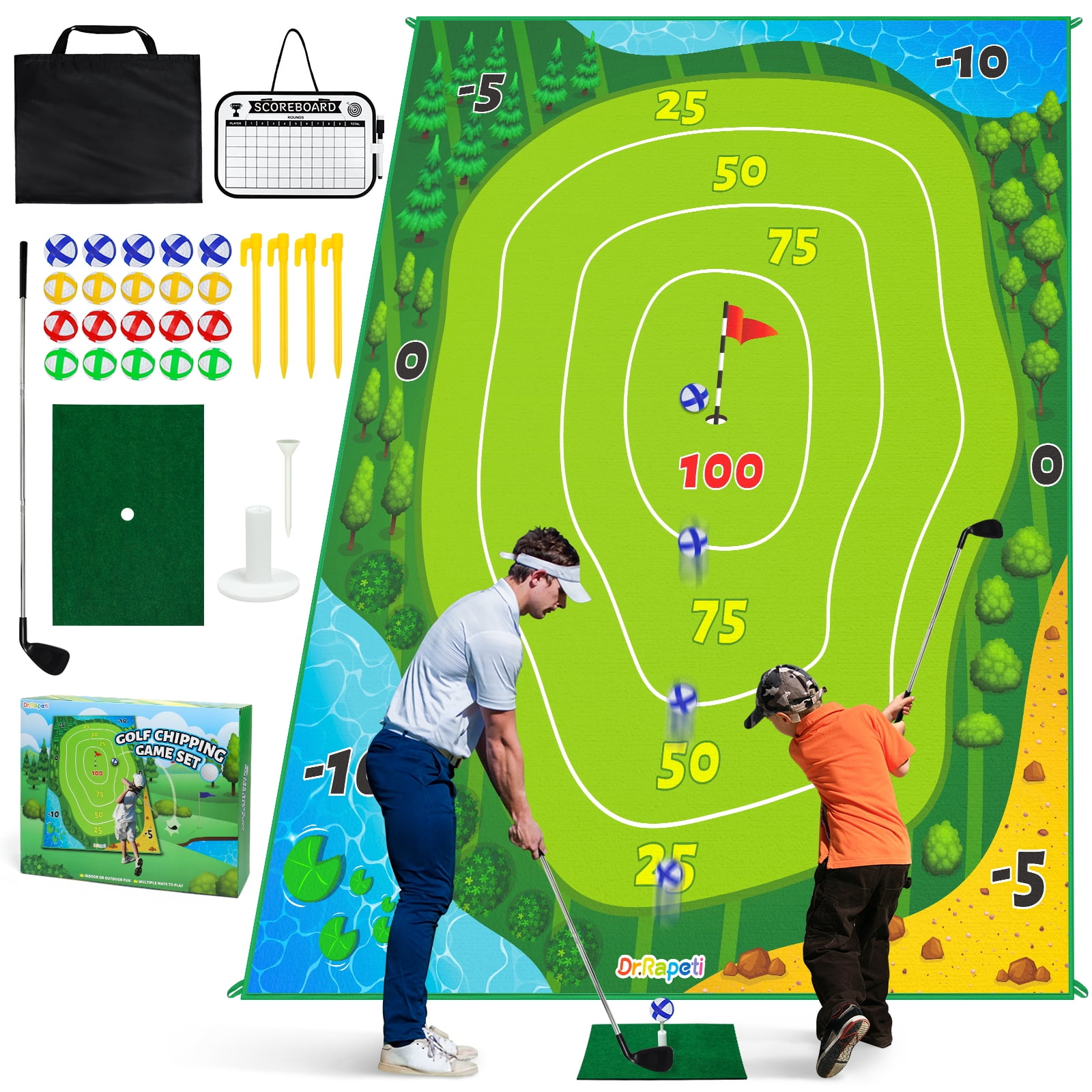 Dr.Rapeti Golf Chipping Game Set Golf Training Game Golf Game Set Golf ...