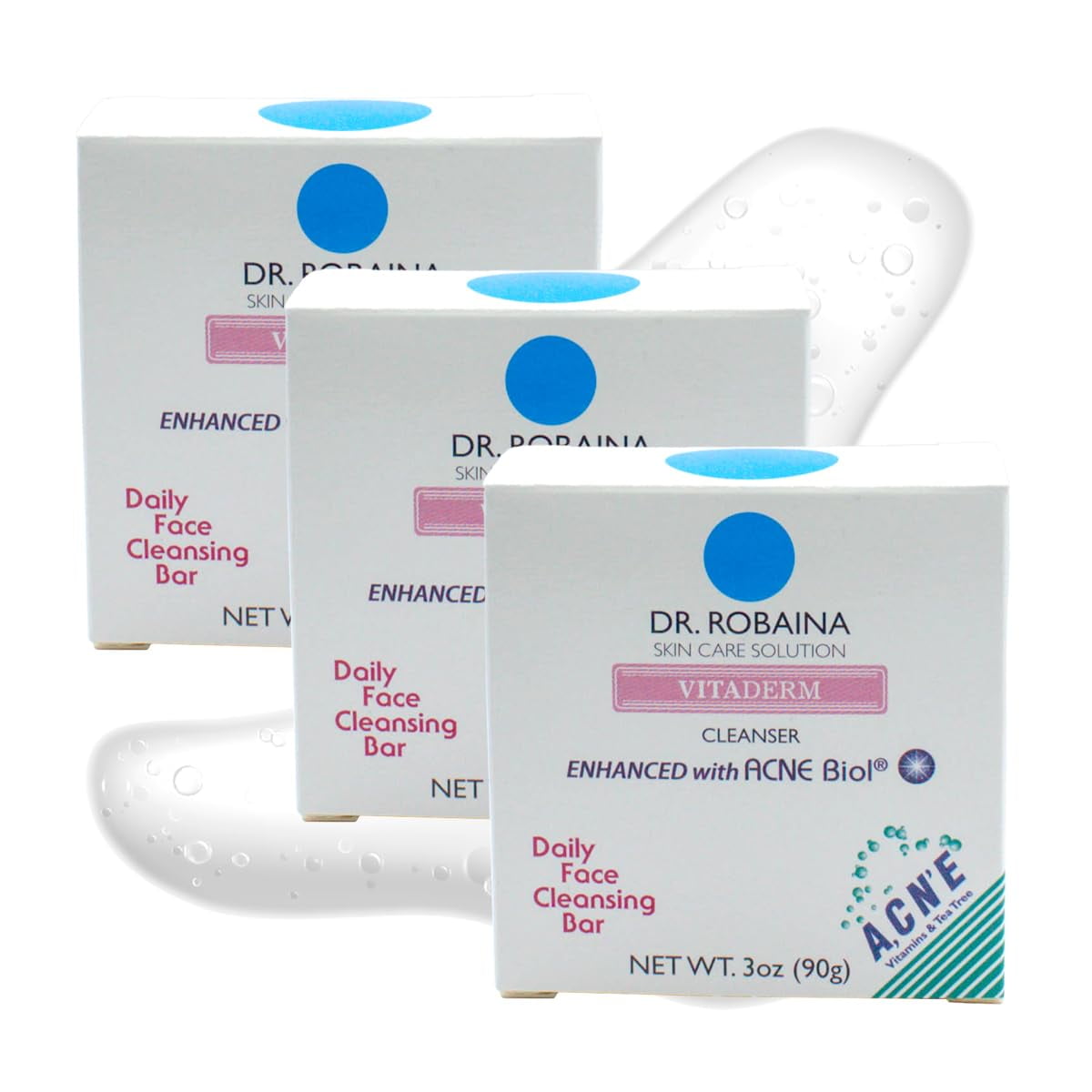 Dr. Robaina VITADERM™ Daily Face Cleansing Bar for Acne & Sensitive ...