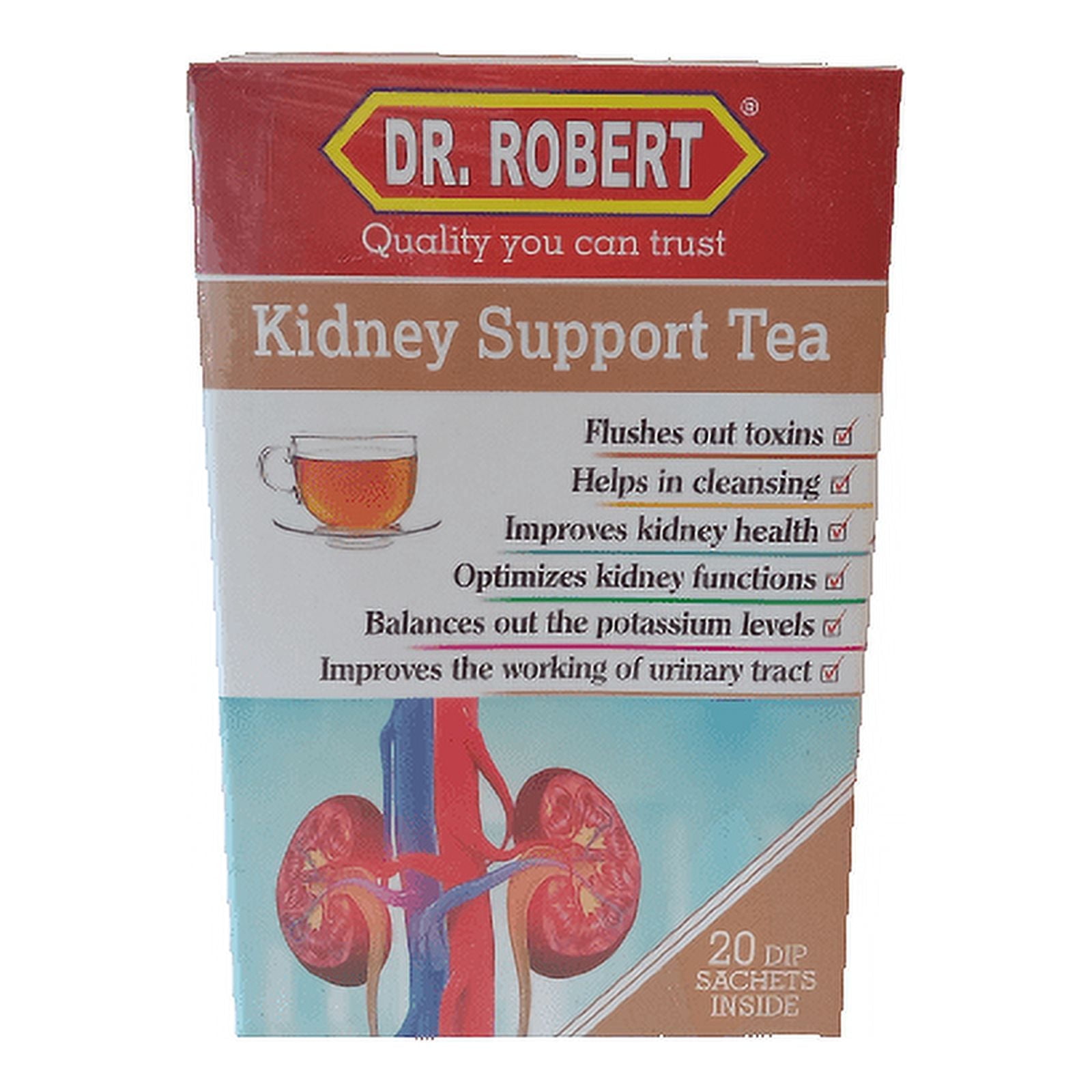 Dr.Robert Kidney Support Tea Twin Pack, Cleansing Detox, Health Support ...