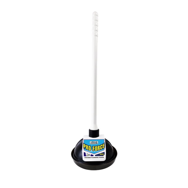 Dr. Rooter Pro-Force Toilet Plunger with Plastic Handle and Stand ...