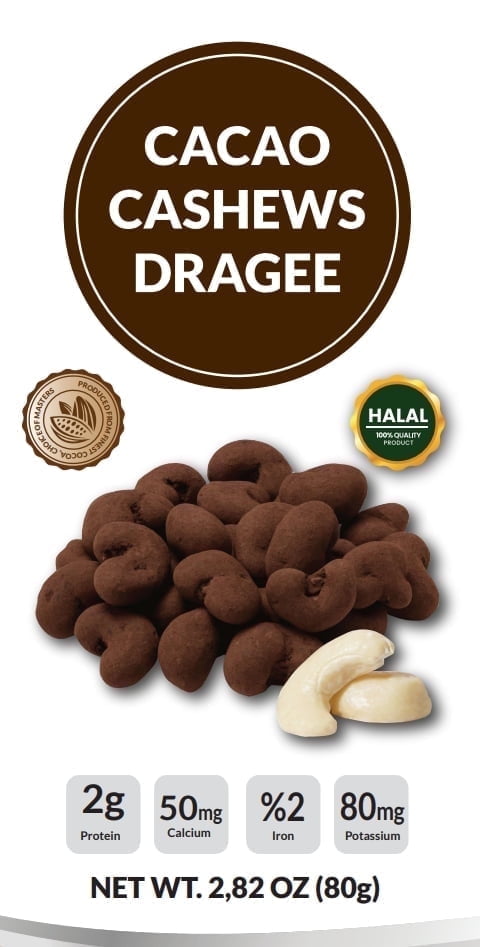 Dr.Rx Nuts Cacao Cashews, Pure Delight Cacao Cashews Dragee, Nutritious Snack (10 Pack ...