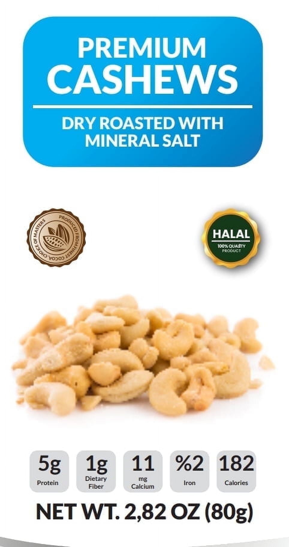 Dr.Rx Nuts Salted Cashews, Dry Roasted With Mineral Salt, Ultimate ...