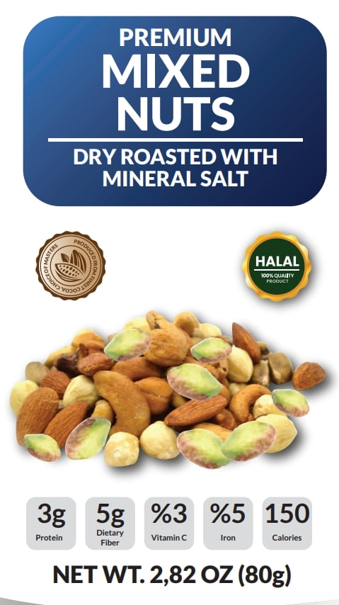 Dr.Rx Nuts Salted Mixed Nuts, Dry Roasted With Mineral Salt, Nutty ...