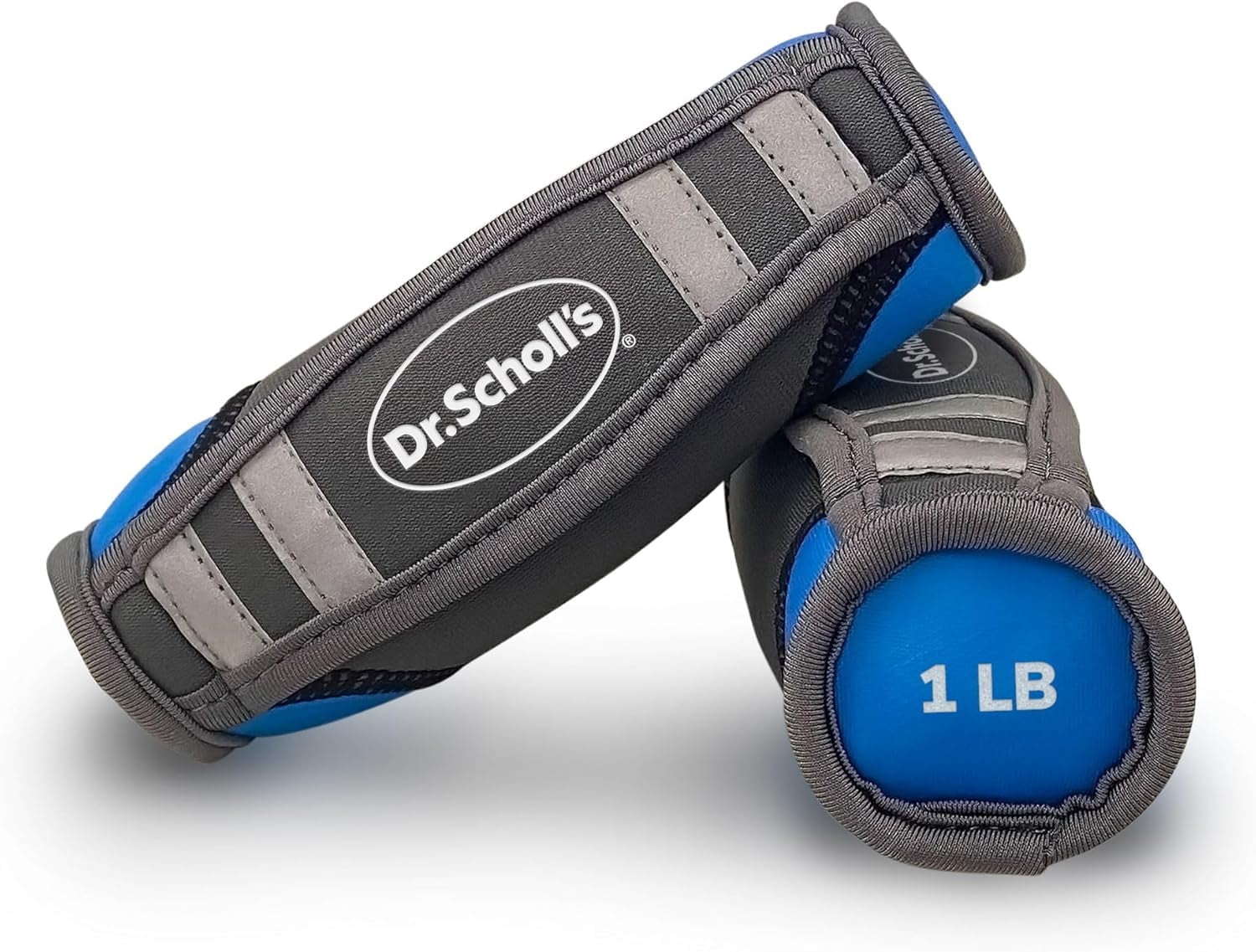 Dr. Scholl's 1lb Pair Ergonomic Grip Soft Walking Weights for Workout ...