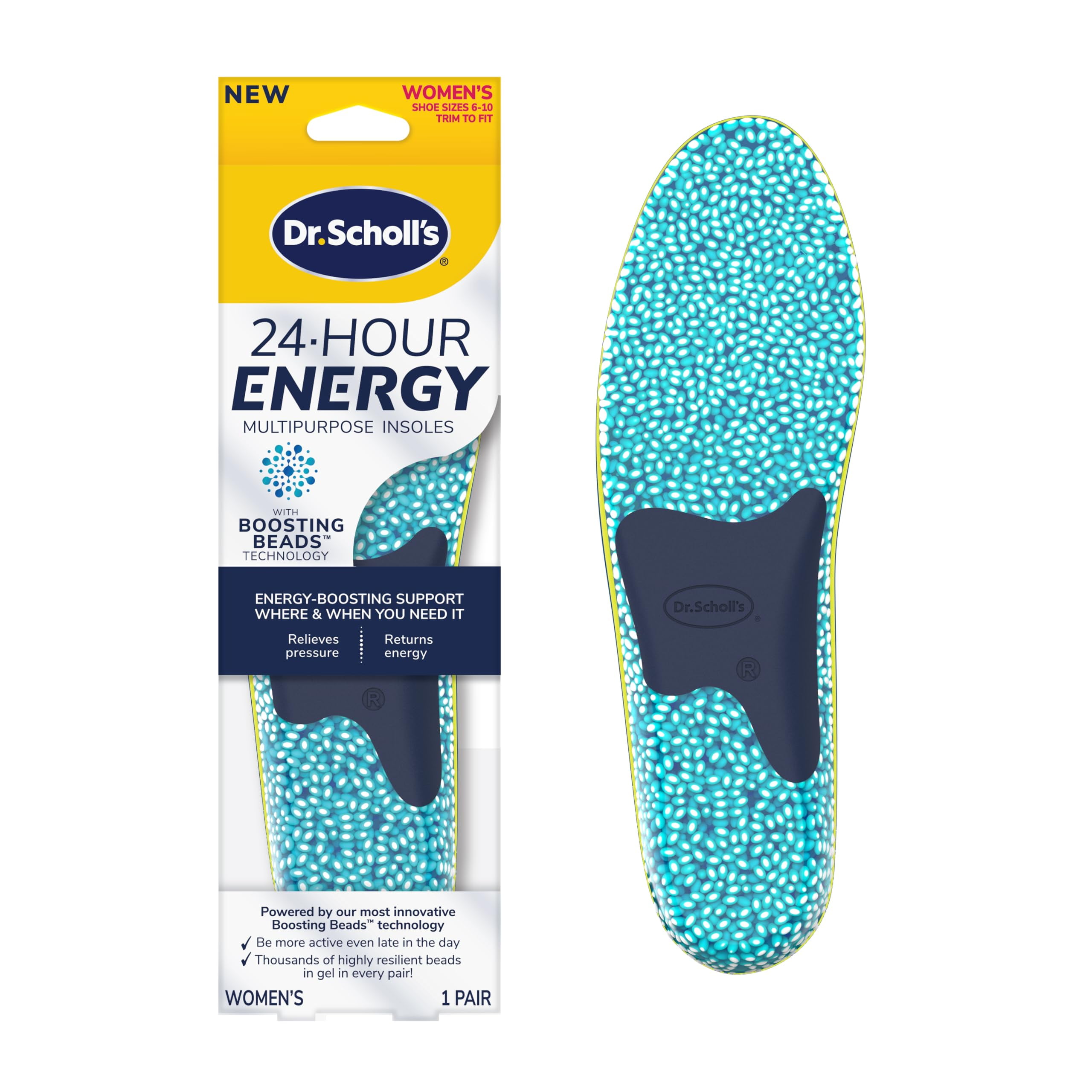 Dr. Scholl'sÂ® 24-Hour Energy Multipurpose Insoles, Returns Energy with ...