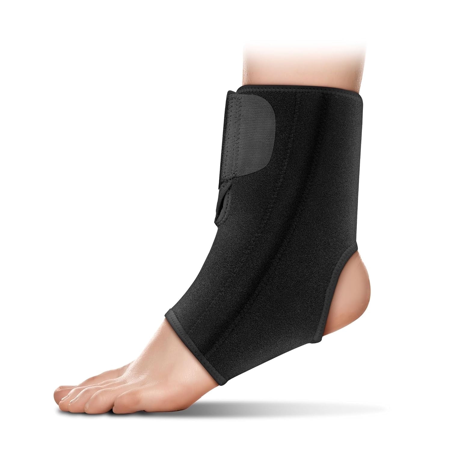 Dr. Scholl's Adjustable Neoprene Open Heel Ankle Compression Sleeve ...