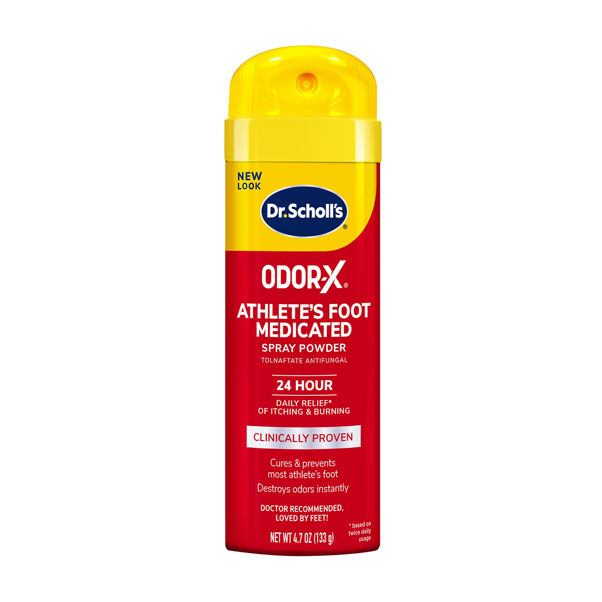 Dr. Scholl's Athlete's Foot Medicated Spray Powder, Unscented, 4.7oz ...