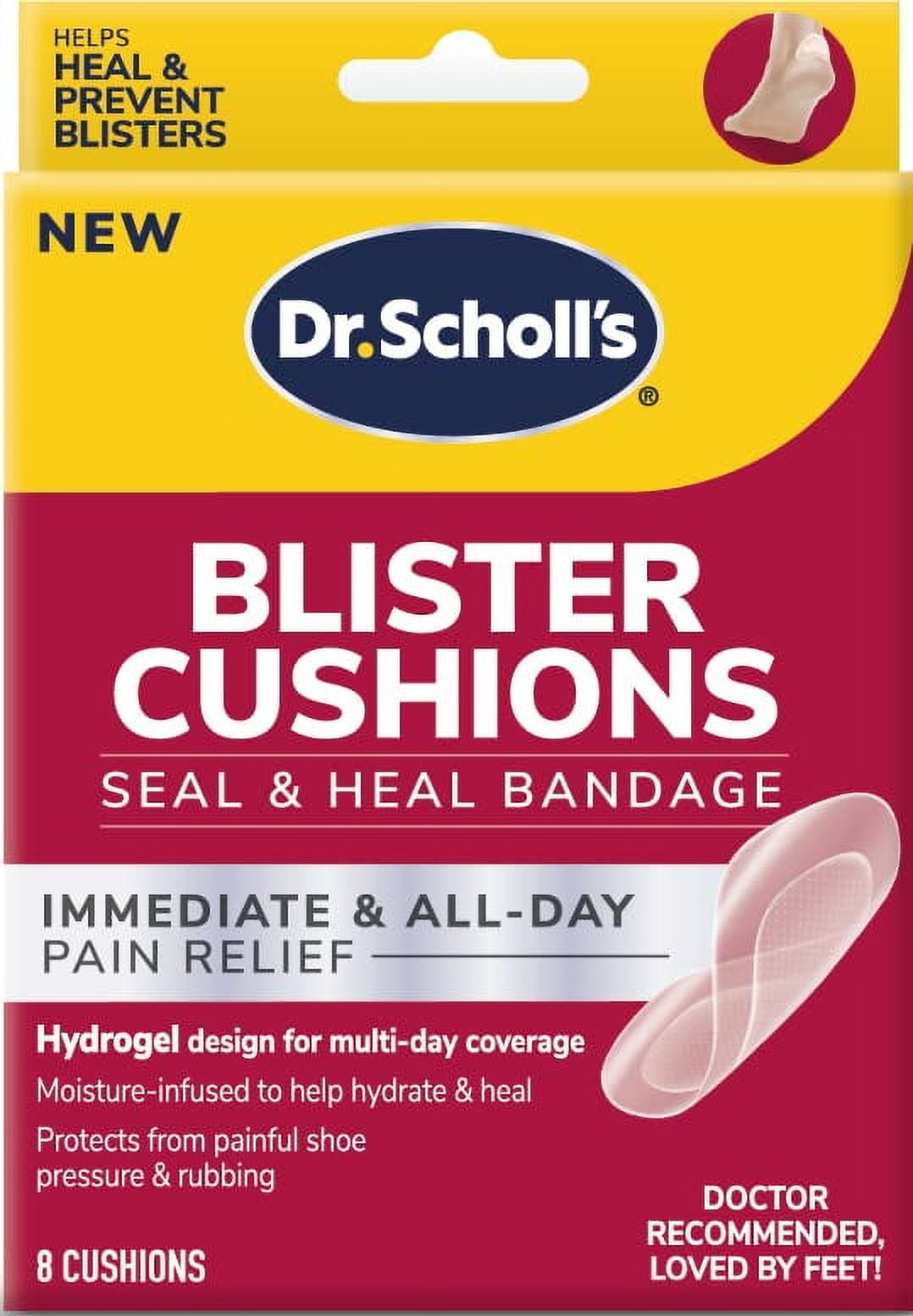 Dr. Scholl's Blister Cushions, Seal & Heal Bandage, 8 Cushions ...