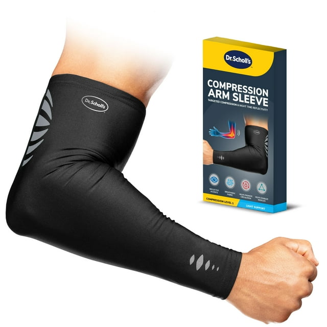 Dr. Scholl’s Compression Arm Sleeve with Breathable & Copper-Infused ...