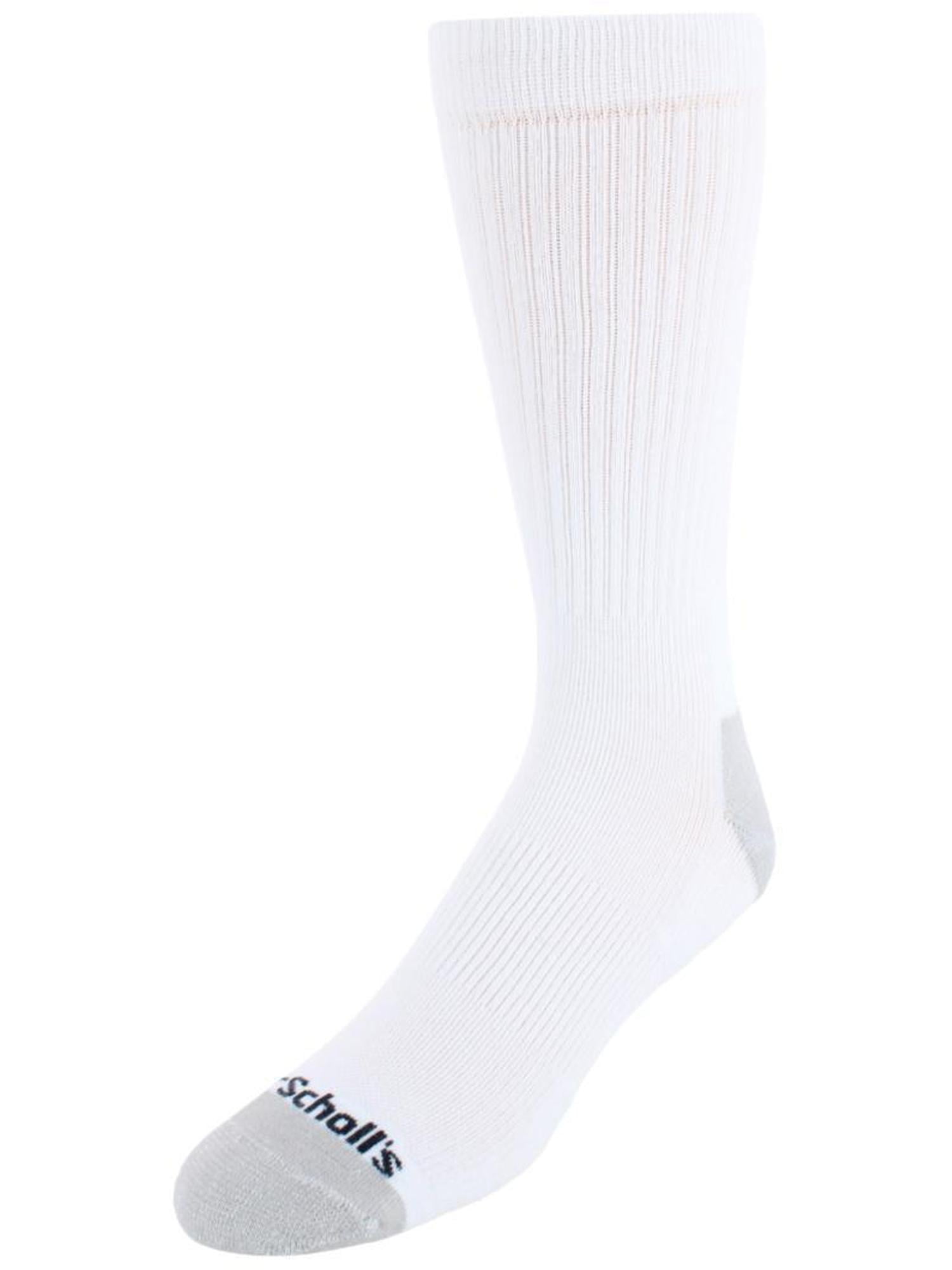 Dr. Scholl's Crew Compression Work Socks (2 Pair Pack) (Men Big & Tall ...