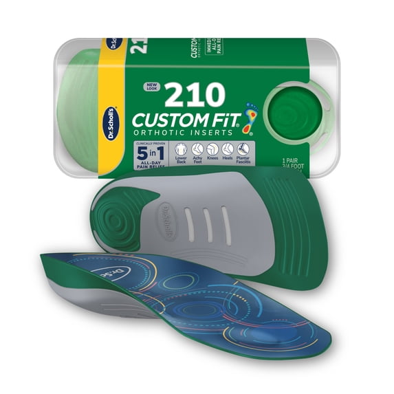 Dr. Scholl’s Custom Fit Orthotic Inserts, CF 210, 3/4 Length, Immediate ...