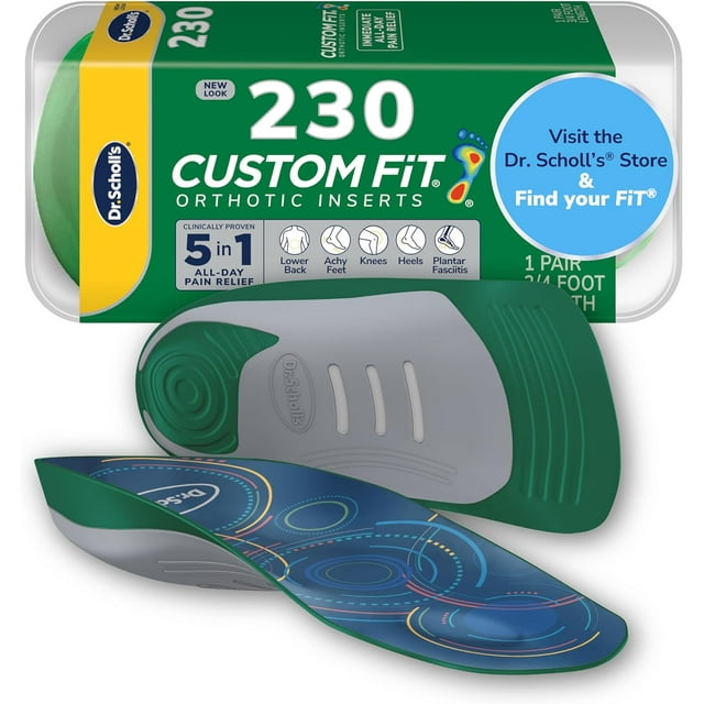 Dr. Scholl’s Custom Fit Orthotics 3/4 Length Inserts CF 230, 5-in-1 All ...