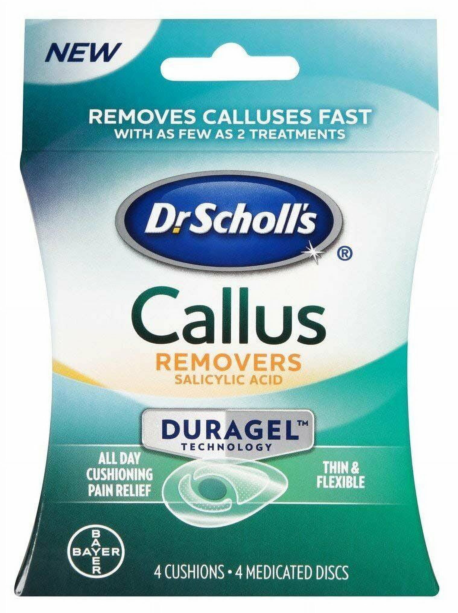 Dr. Scholl's Duragel Salicylic Acid Callus Remover Cushion 4 ea (Pack ...