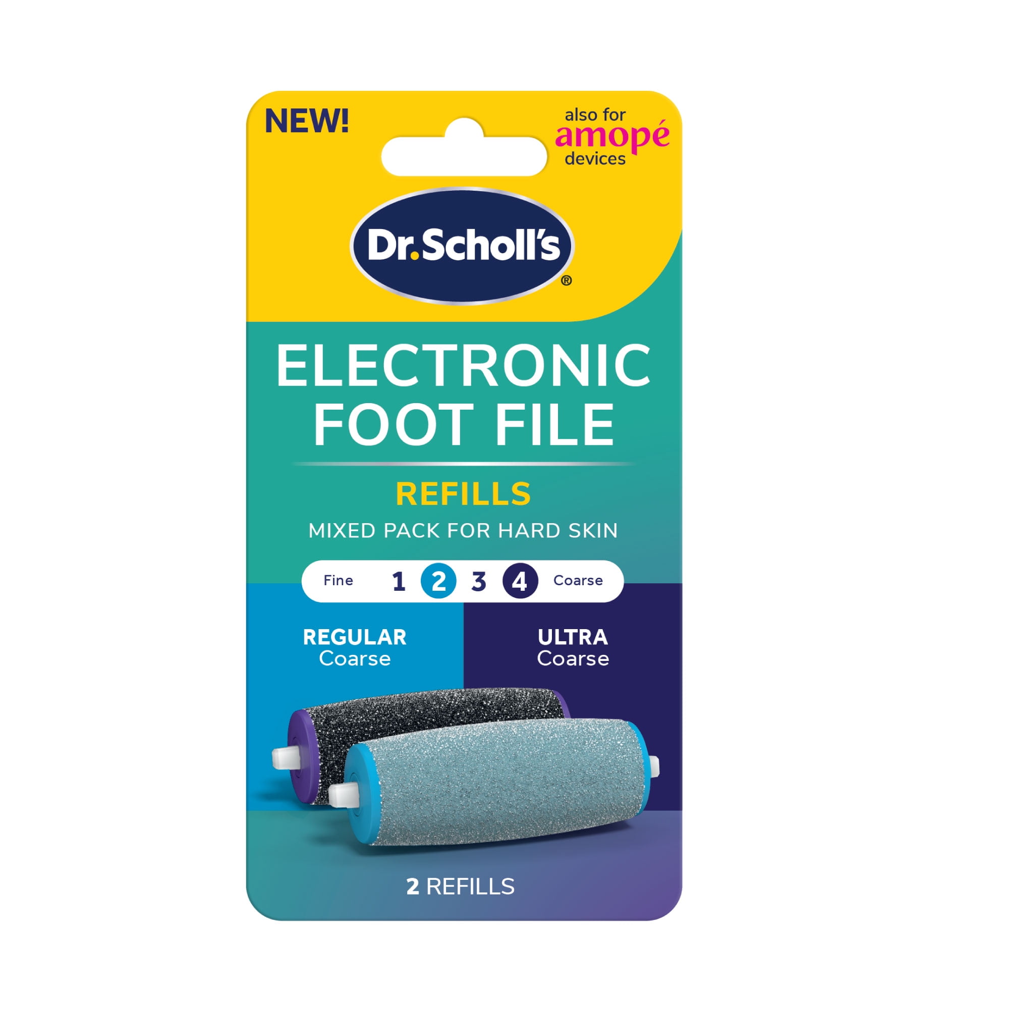 Dr. Scholl’s® Electronic Foot File Refills (2 Count) Ultra & Regular Coarse - Walmart.com