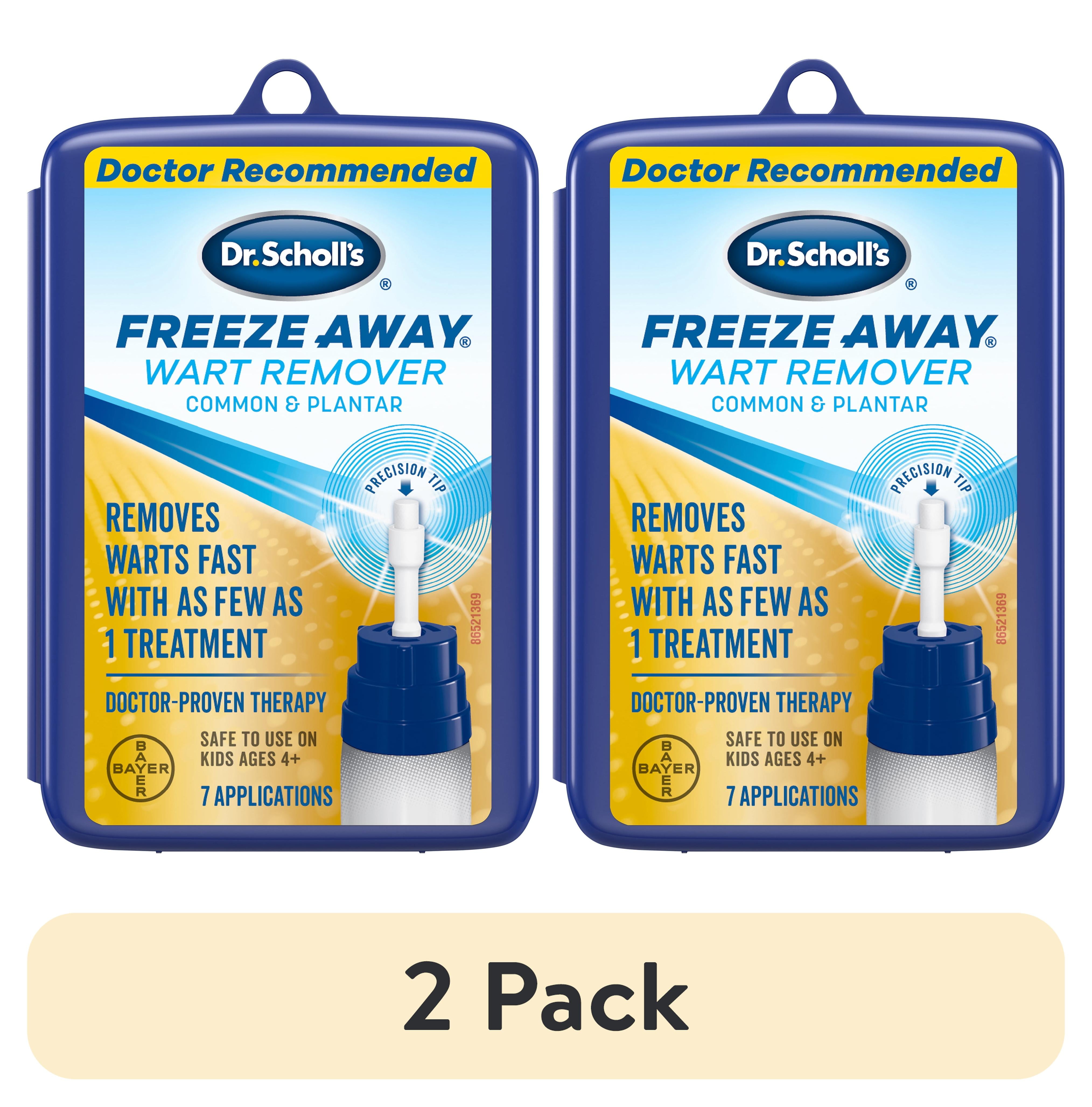(2 pack) Dr. Scholl's Freeze Away Wart Remover, 7 Treatments, Box ...