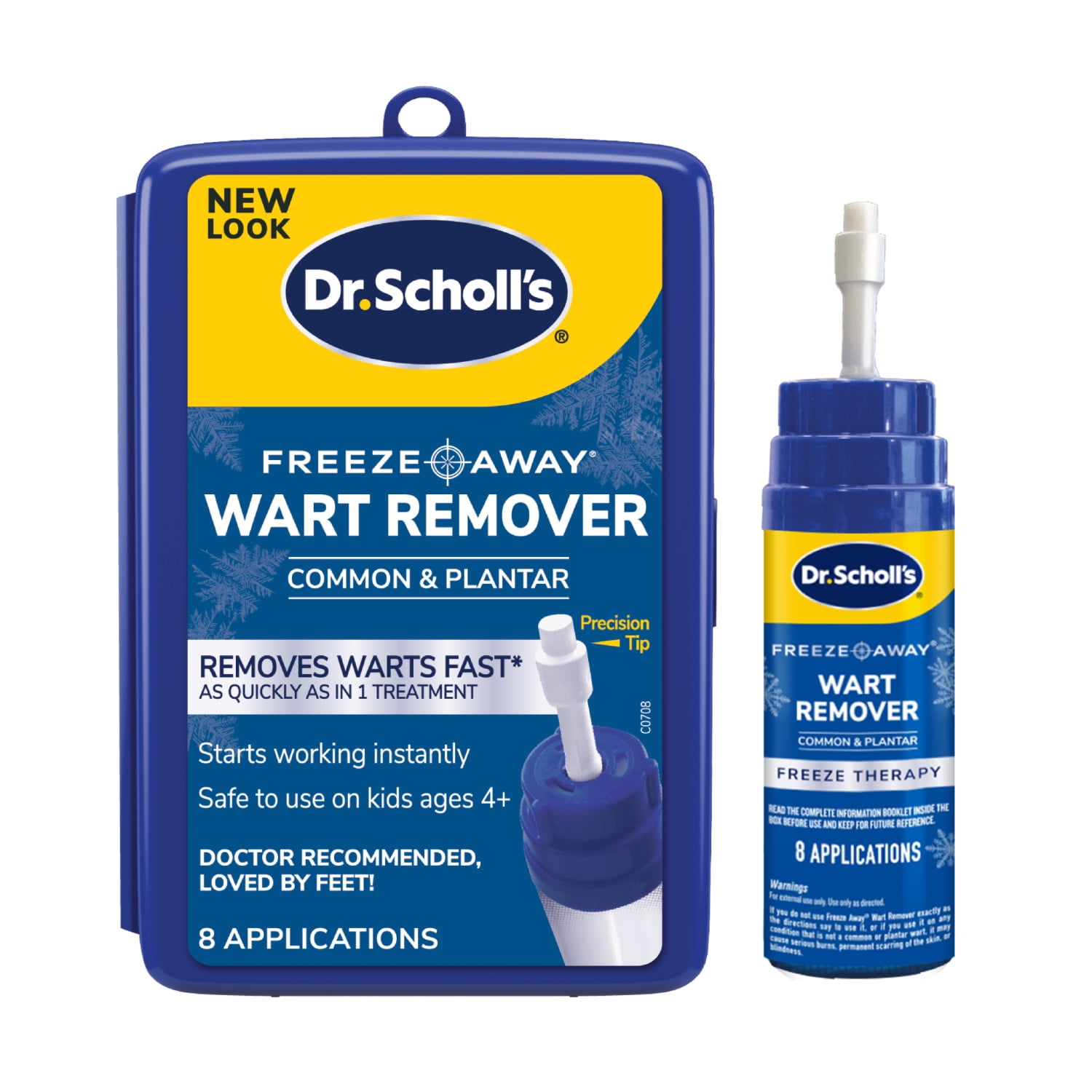 Dr. Scholl's Freeze Away® Wart Remover 8 Applications Freeze Therapy ...