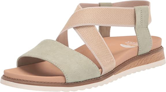 Dr. Scholl's Islander Pistachio Open Toe Slingback Slip On Strappy Flat ...