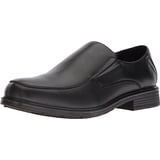 Dr. Scholl's Black Leather Slip-On Casual Loafers, Rounded Toe, Durable ...