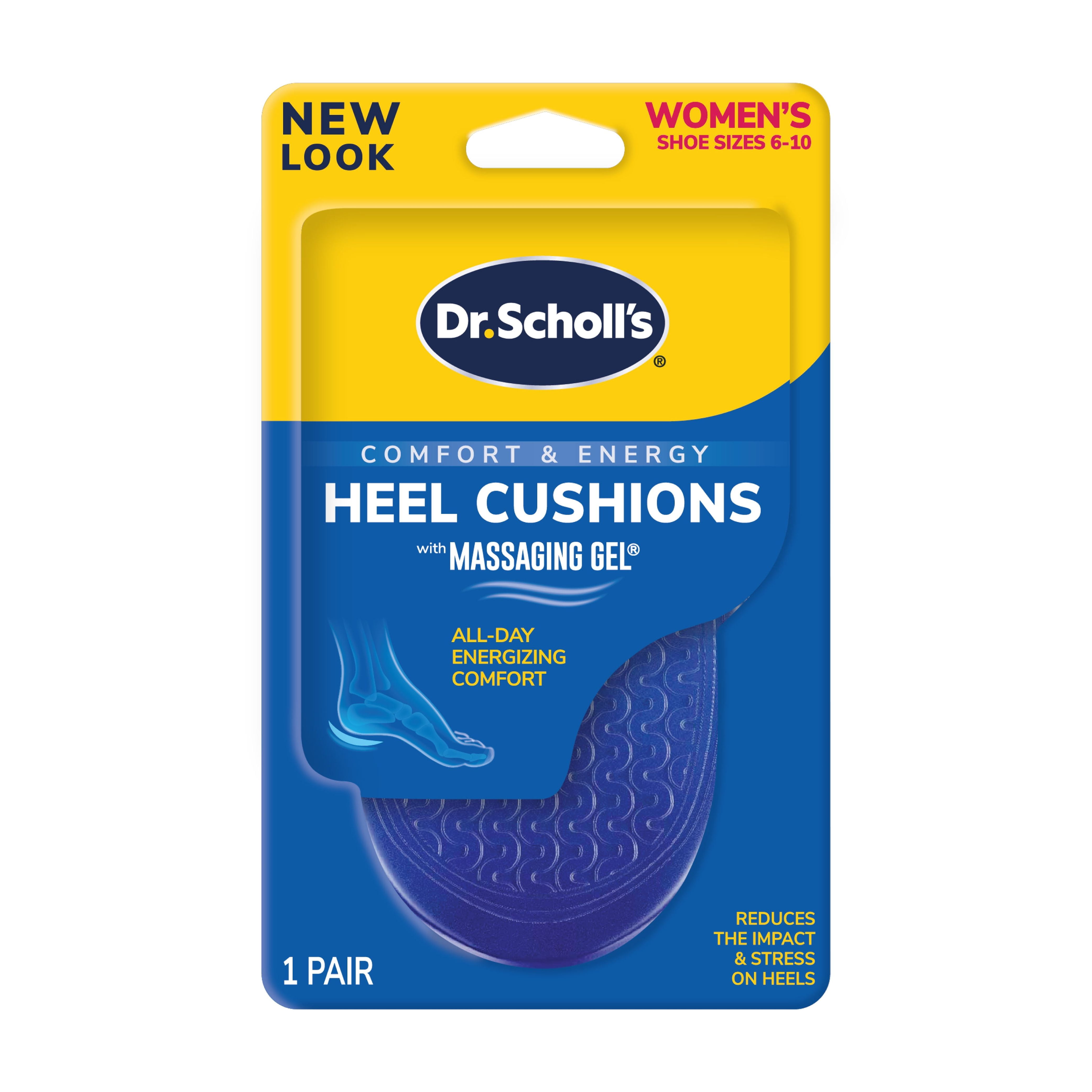 Dr. Scholl's Massaging Gel Advanced Heel Cushions for Women (6-10 ...