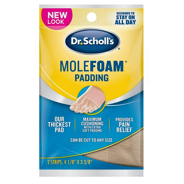 Dr. Scholl's Molefoam Padding for Foot Care, Shoe Comfort, Heels ...