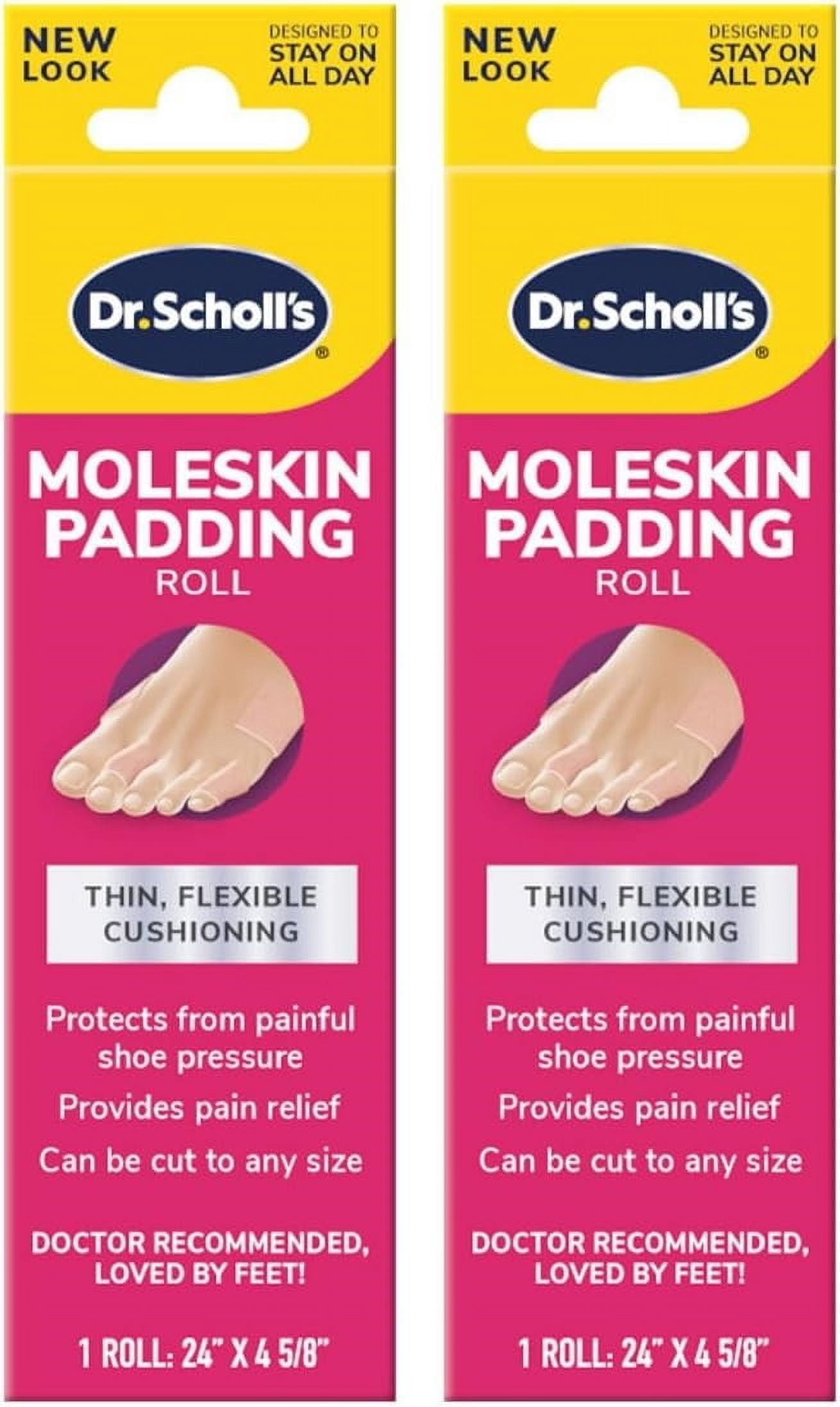 Dr. Scholl's Moleskin Padding Roll 2-Pack - Walmart.com