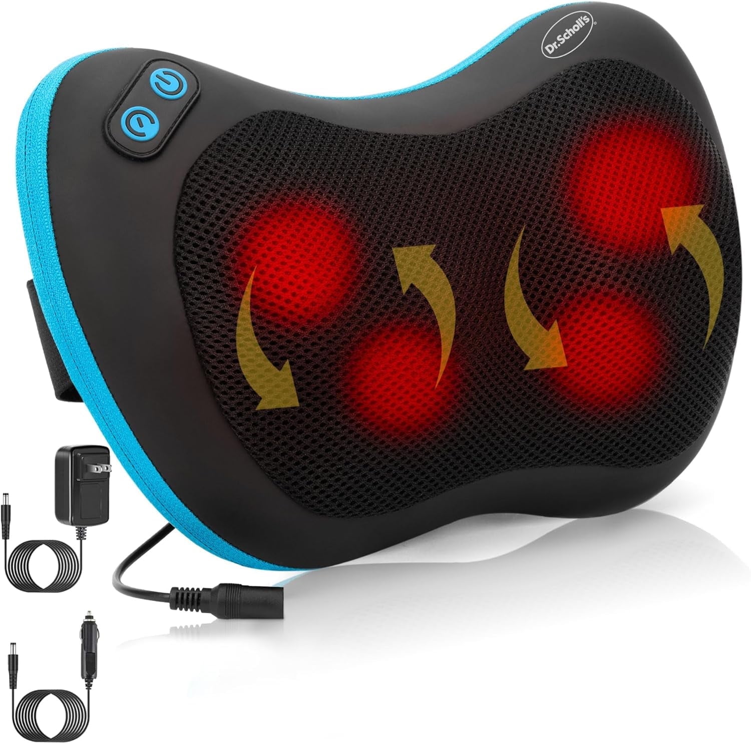 Dr. Scholl’s Multi-Purpose Massage Pillow with Heat Therapy, Muscle and ...