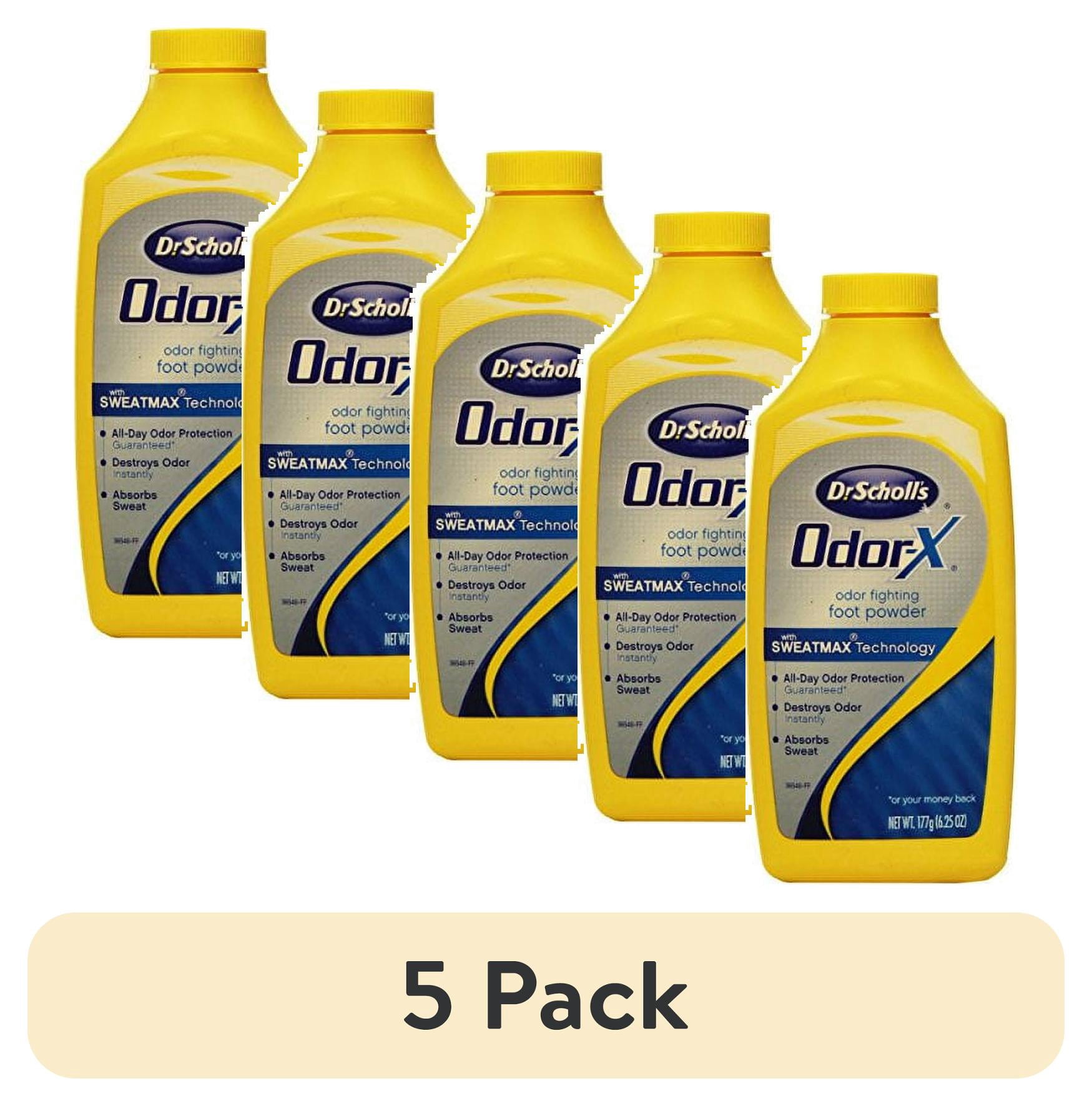 (5 pack) Dr. Scholl's Odor-X Odor Fighting Foot Powder 6.25 oz Each ...
