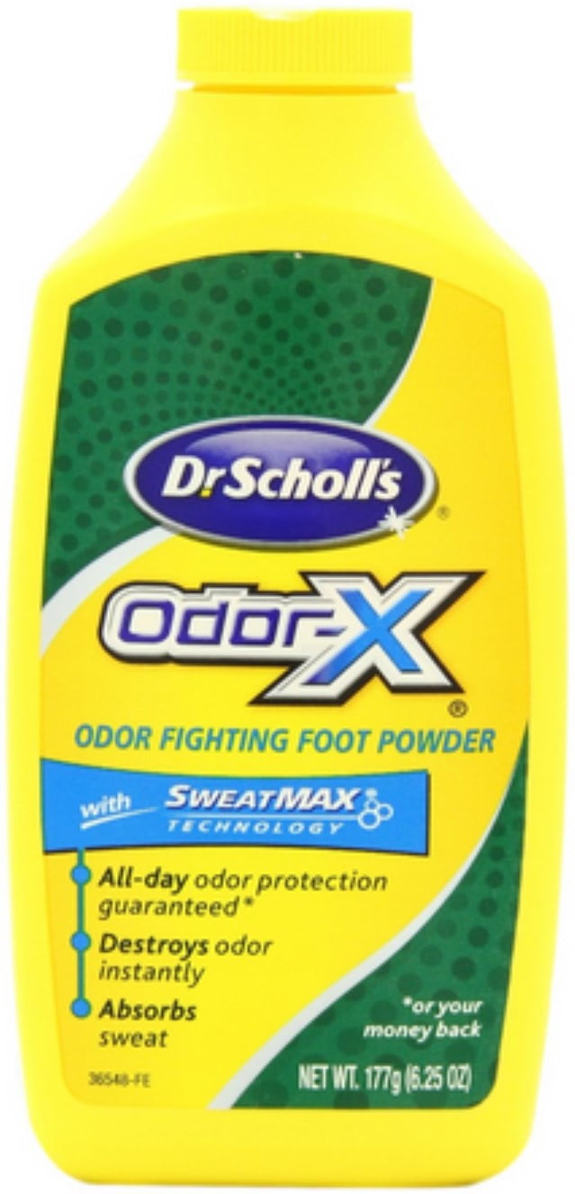 Dr. Scholl's Odor-X Odor Fighting Foot Powder 6.25 oz (Pack of 3 ...