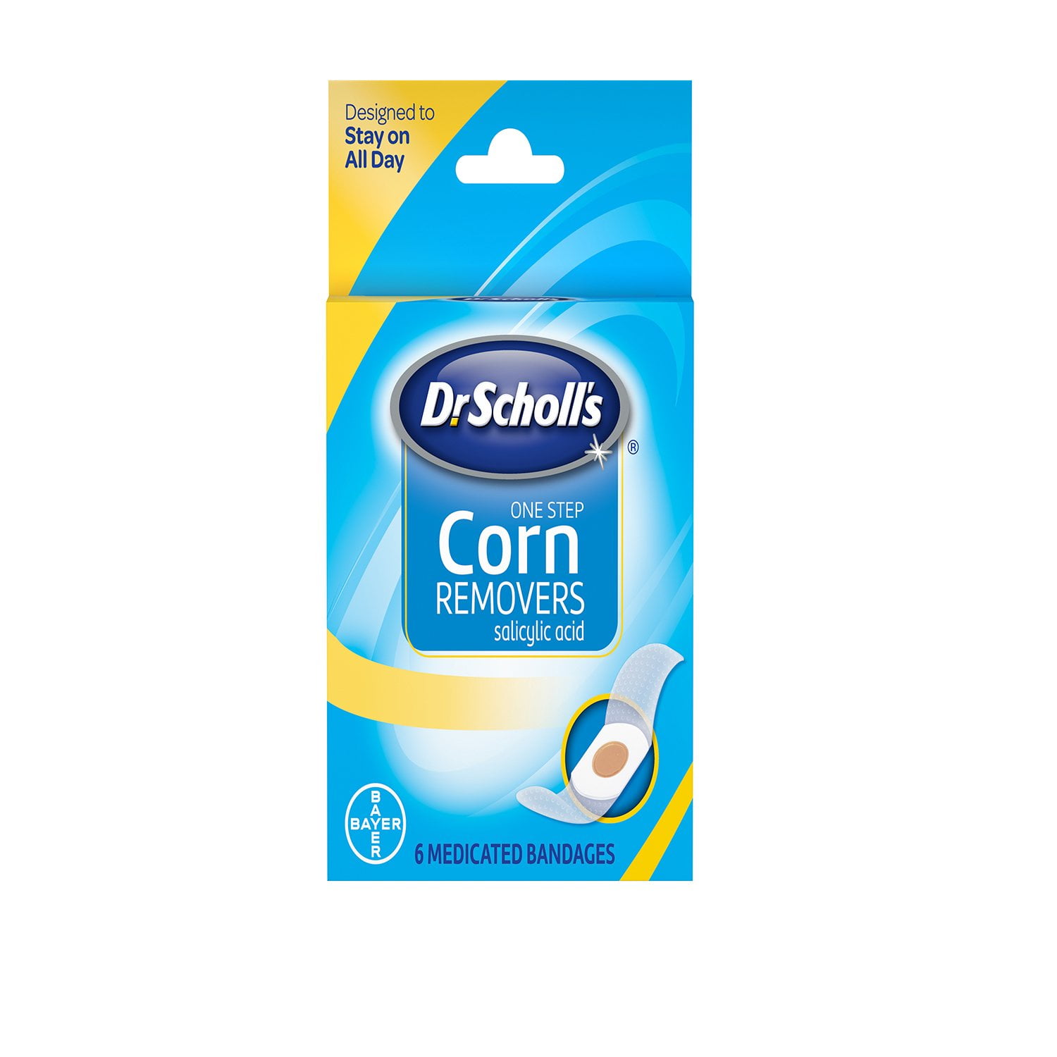 Dr. Scholl's Corn Removal Treatment, Salicylic Acid Medicated Bandages ...