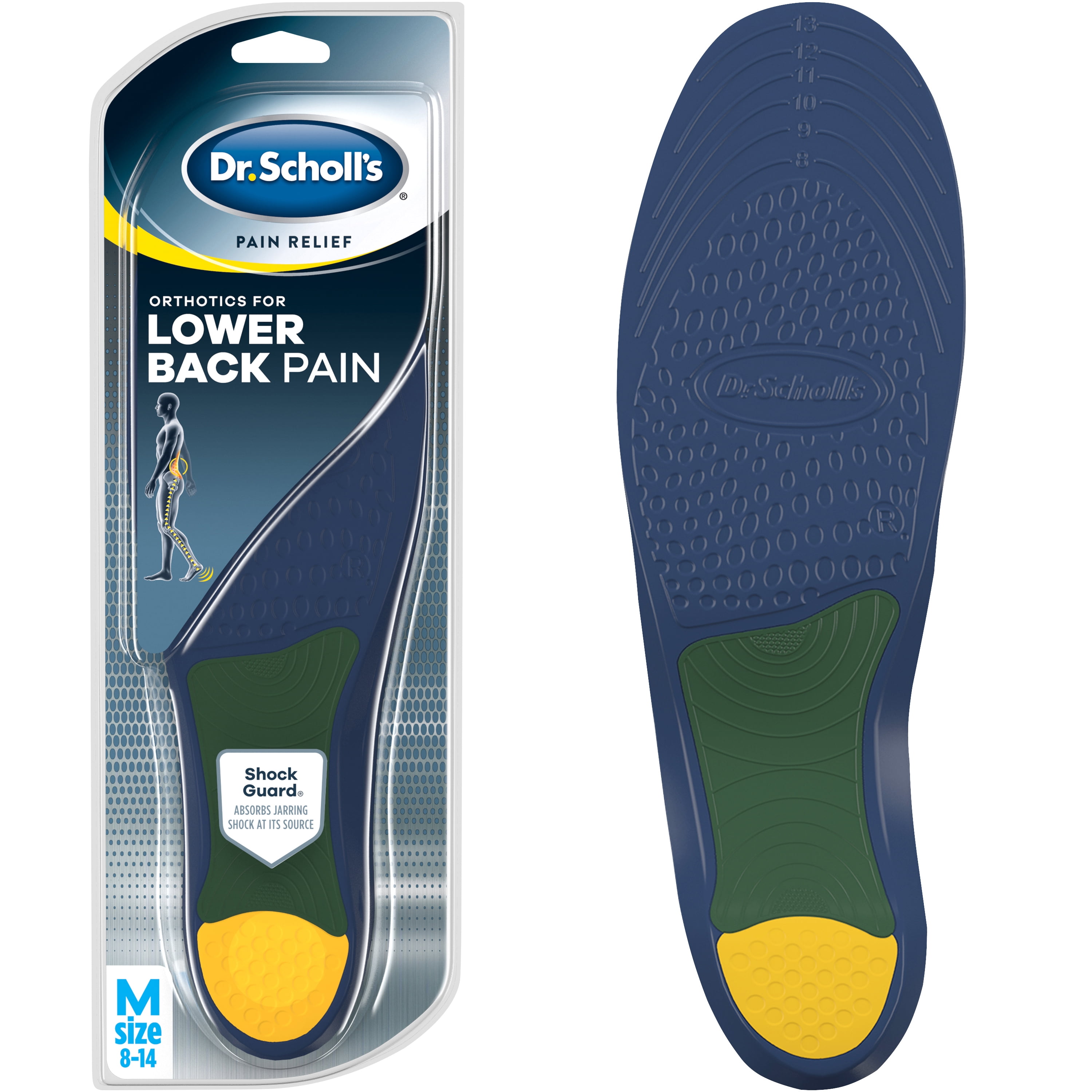 Dr. Scholl's Pain Relief Orthotics for Lower Back Pain for Men, 1 Pair ...