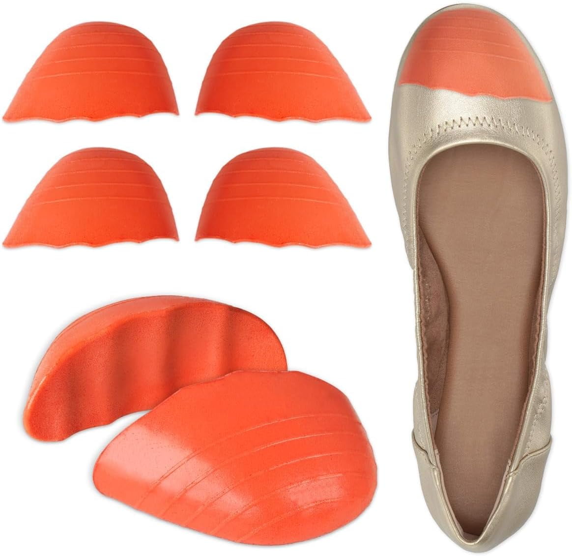Dr. Scholl's Shoe Filler Inserts - Toe Cushions Make Shoes Fit, Half ...