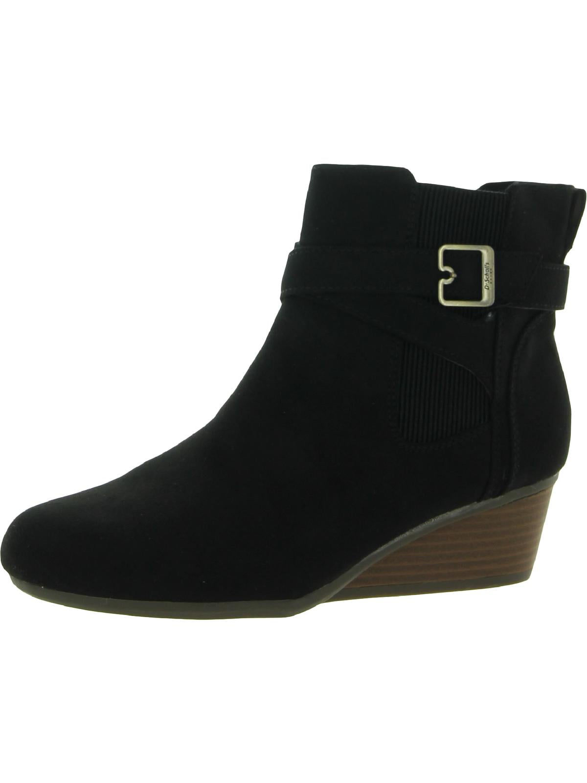 Dr. Scholl's Shoes Womens Berlin Faux Suede Ankle Booties - Walmart.com