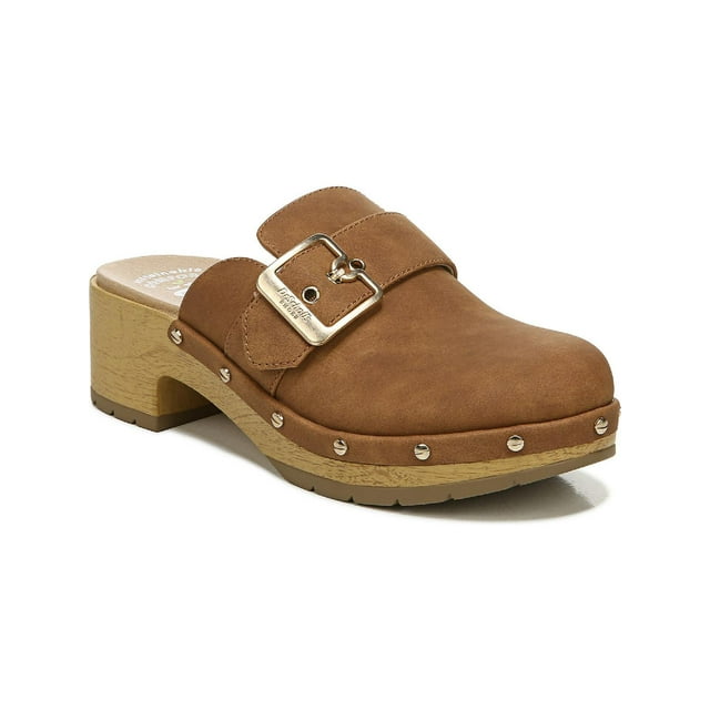 Dr. Scholl's Shoes Womens Classic Faux Leather Slip On Clogs - Walmart.com