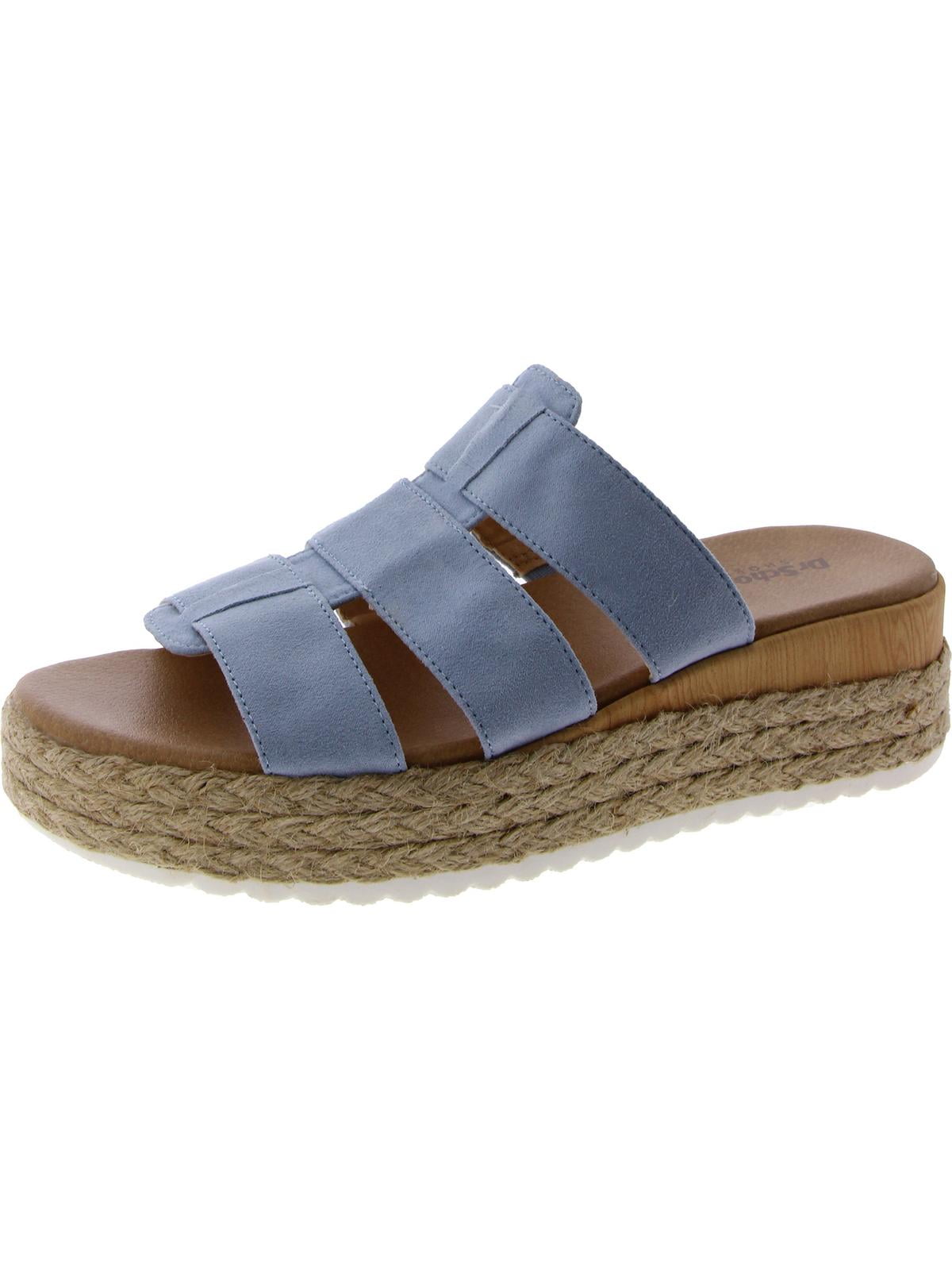 Dr. Scholl's Women's Electric Espadrille Sandal Summer Blue Microfiber ...