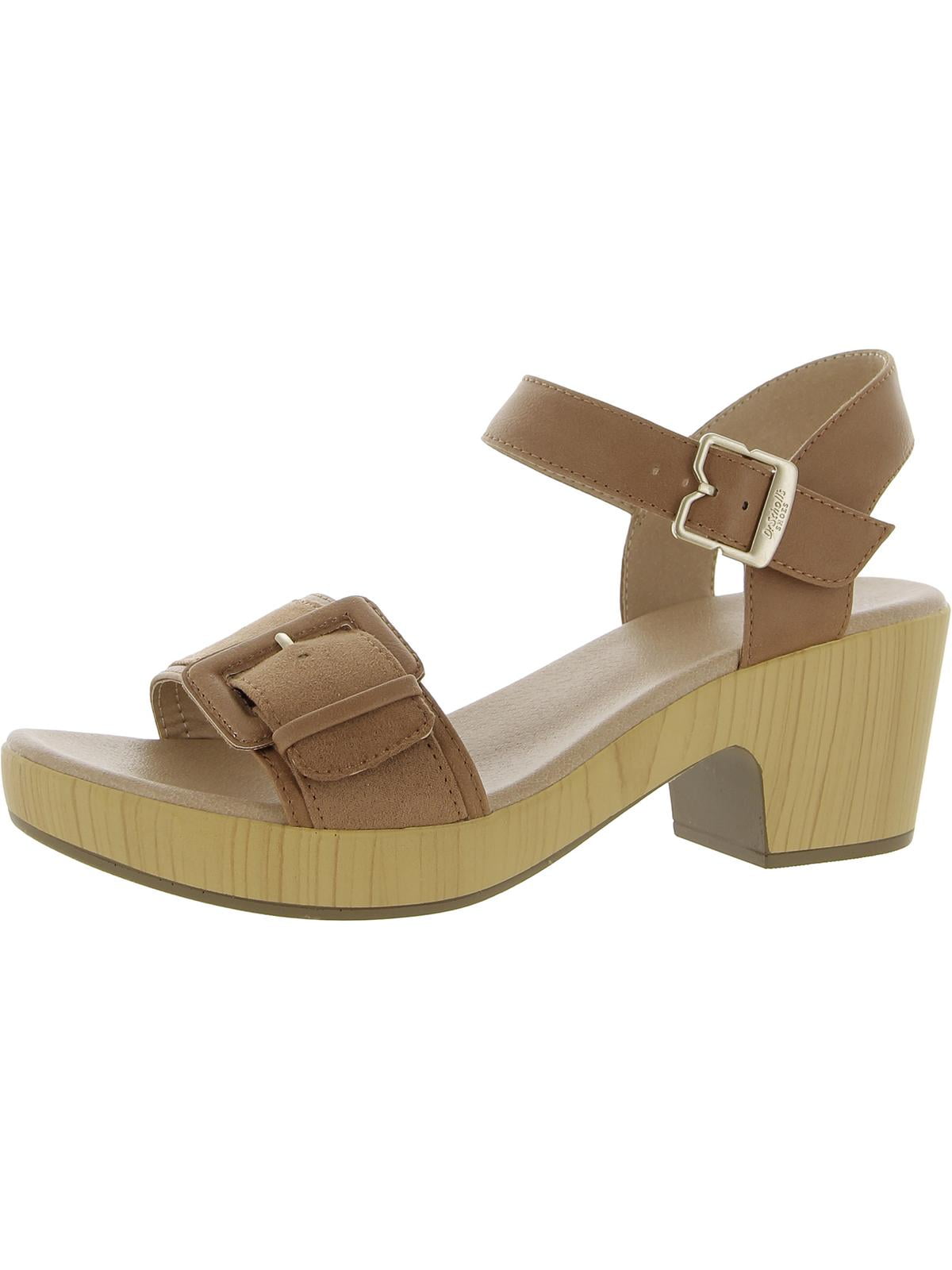 Dr. Scholl's Shoes Womens Felicity Too Mixed Media Faux Leather Ankle ...