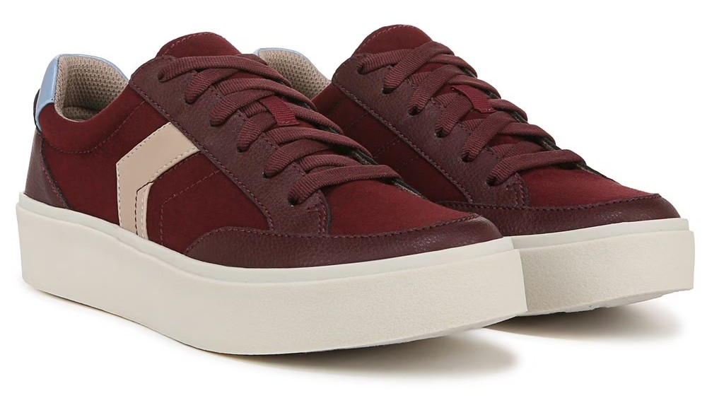 Dr. Scholl's Shoes Women's Madison Lace Oxford Sneaker Cali Wine 6.5M ...