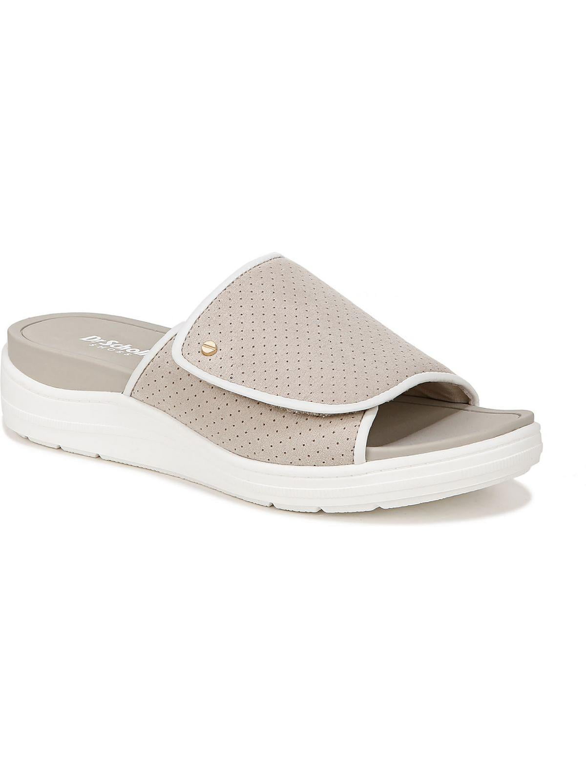 Dr. Scholl's Womens Time Off Set Slide Sandal Oyster 10M - Walmart.com