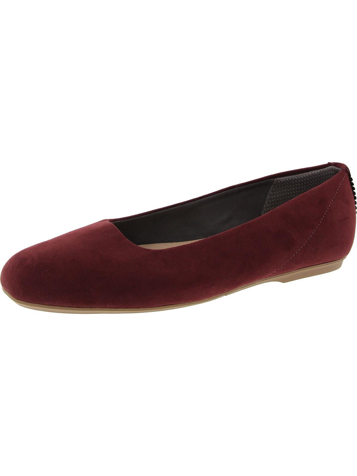 Dr. Scholl's Shoes Womens Wexley Faux Suede Slip On Ballet Flats ...