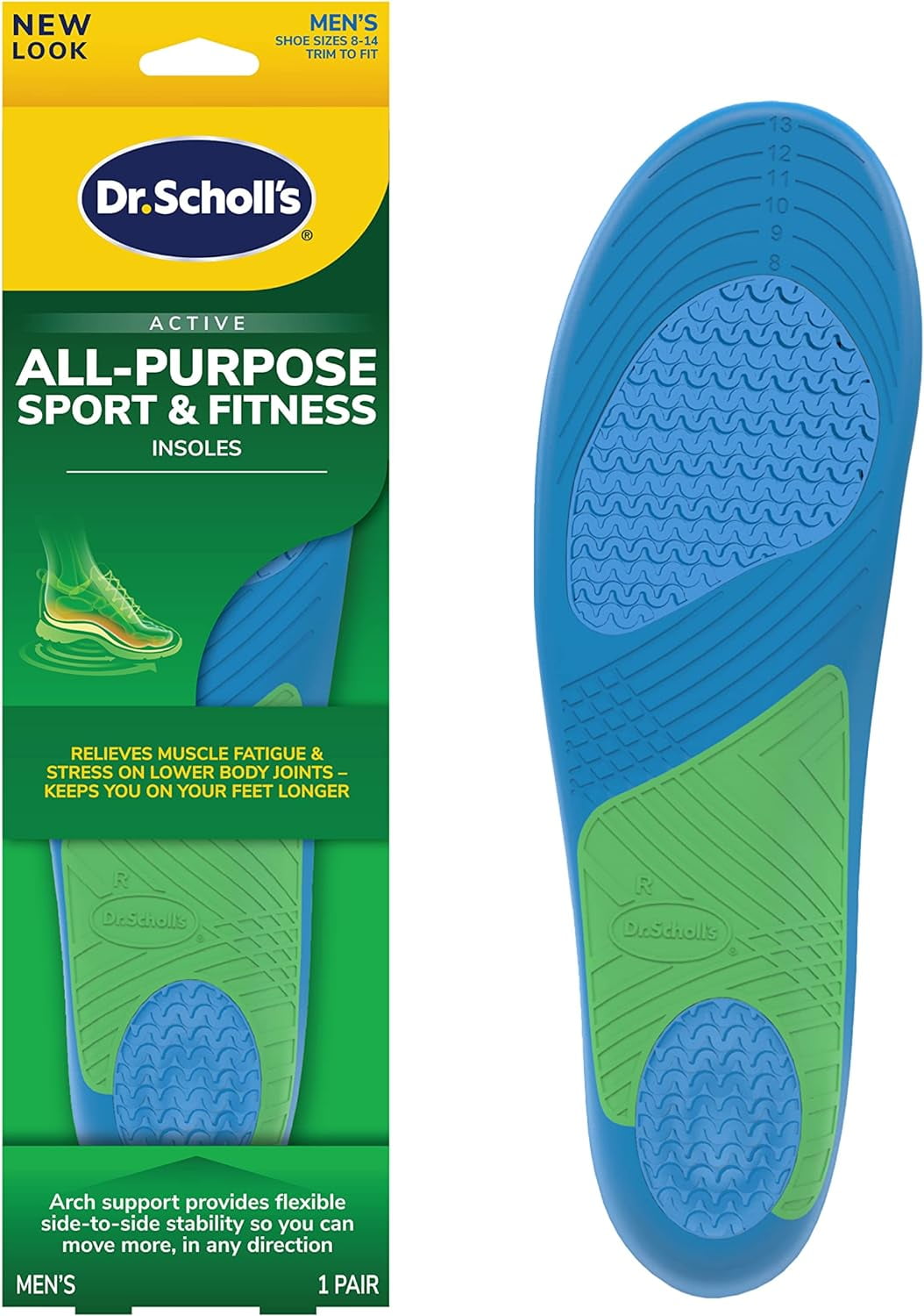 Dr. Scholl’s Sport Insoles - Superior Shock Absorption and Arch Support ...