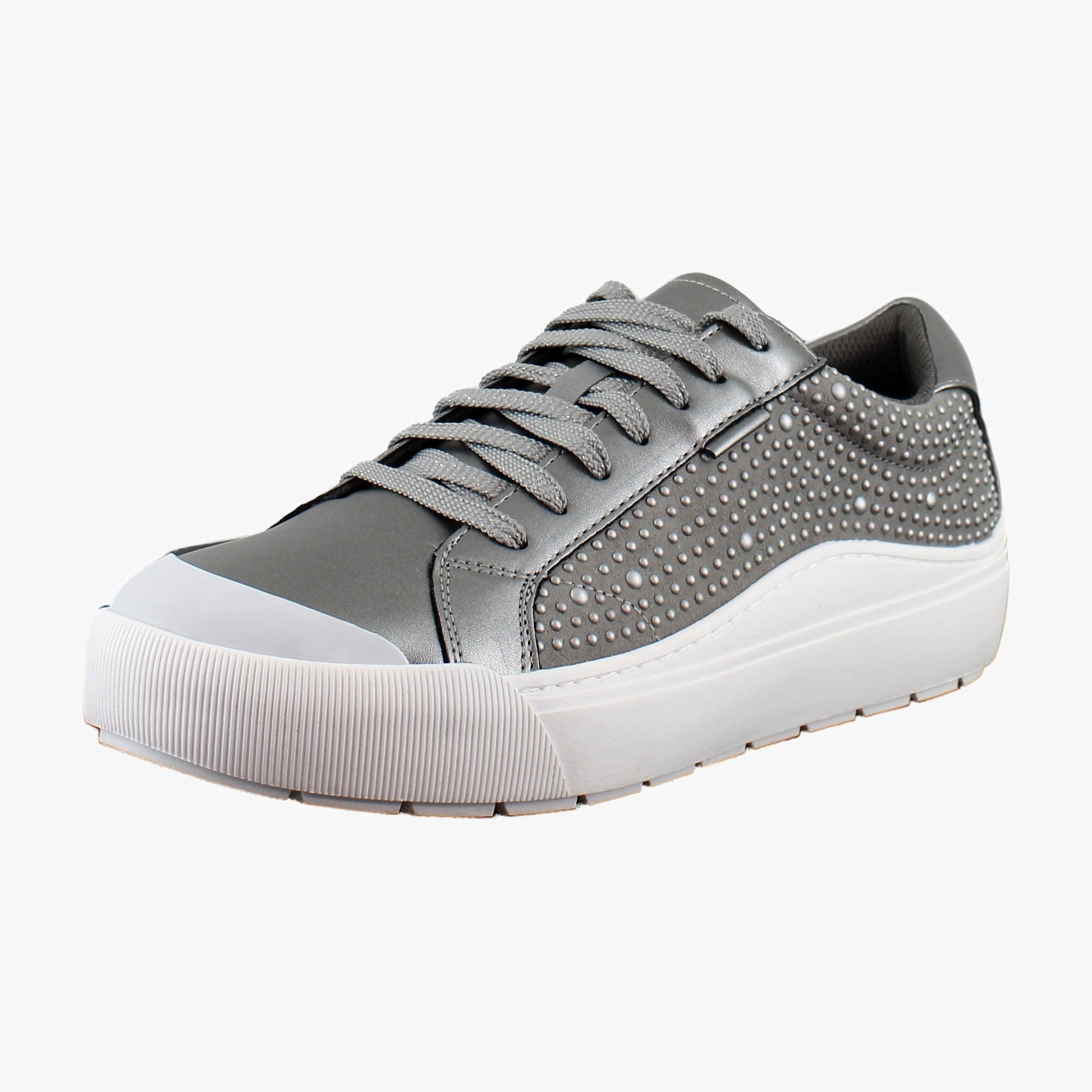 Dr. Scholl's Time Off Women's Fashion Sneakers Pewter Metallic Pearls ...