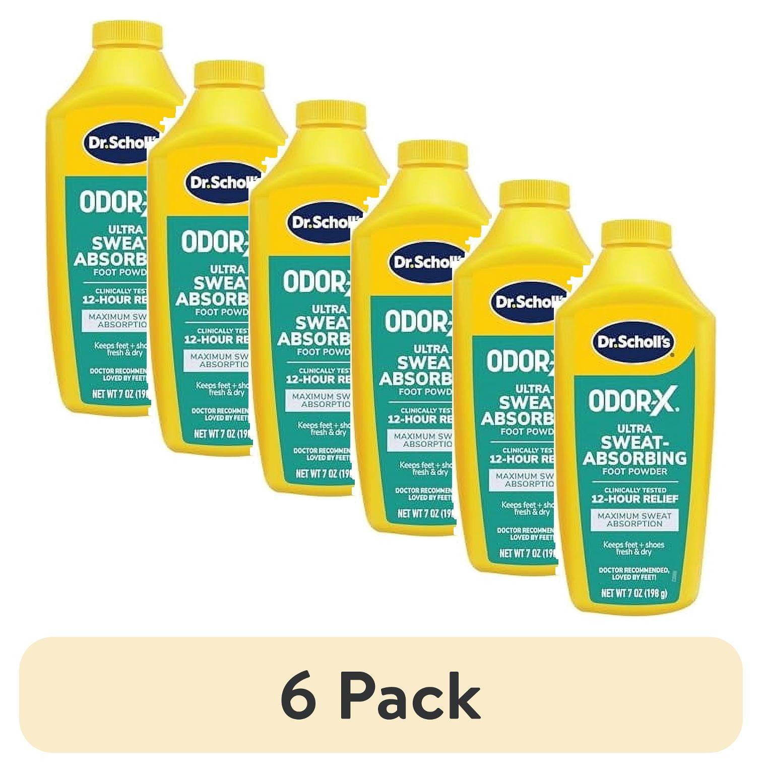 (6 pack) Dr. Scholl's ULTRA-SWEAT ABSORBING FOOT POWDER, 7 oz ...