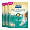 Dr. Scholl's Ultra Exfoliating Foot Peel Mask 3 Pack , Gently Peels and Softens Rough, Dry Skin ...