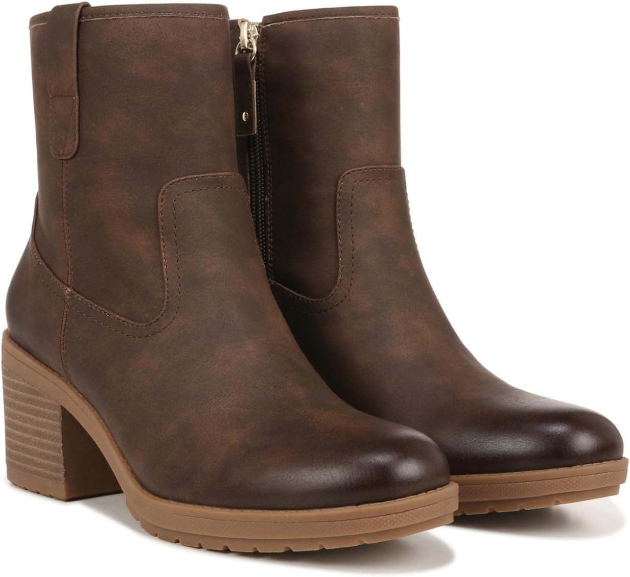 Dr. Scholl's Women's Pearl Mid Calf Boot Chestnut Smooth 10M - Walmart.com