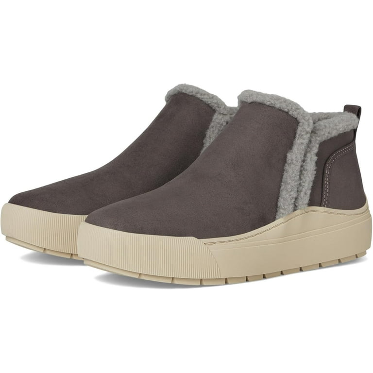 Dr. Scholl's Women's Time Off Yo Sneaker Boot Greystone Fabric 9.5