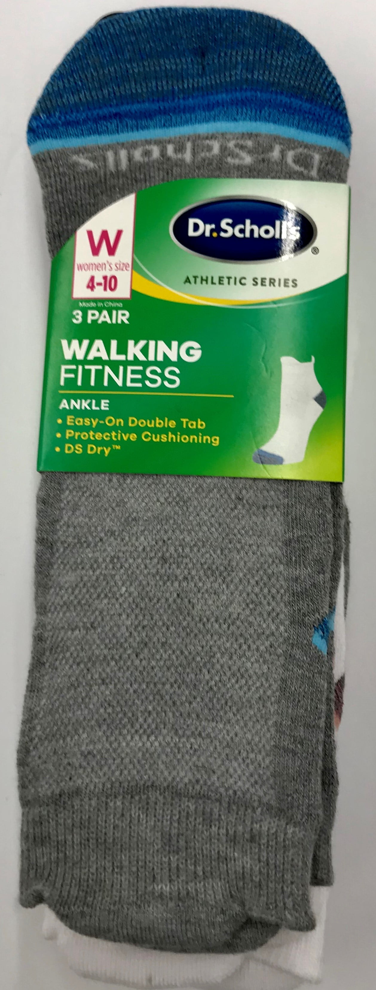 Brandclub - Dr. Scholl's Women's Walking Fitness Double Tab Ankle Socks ...