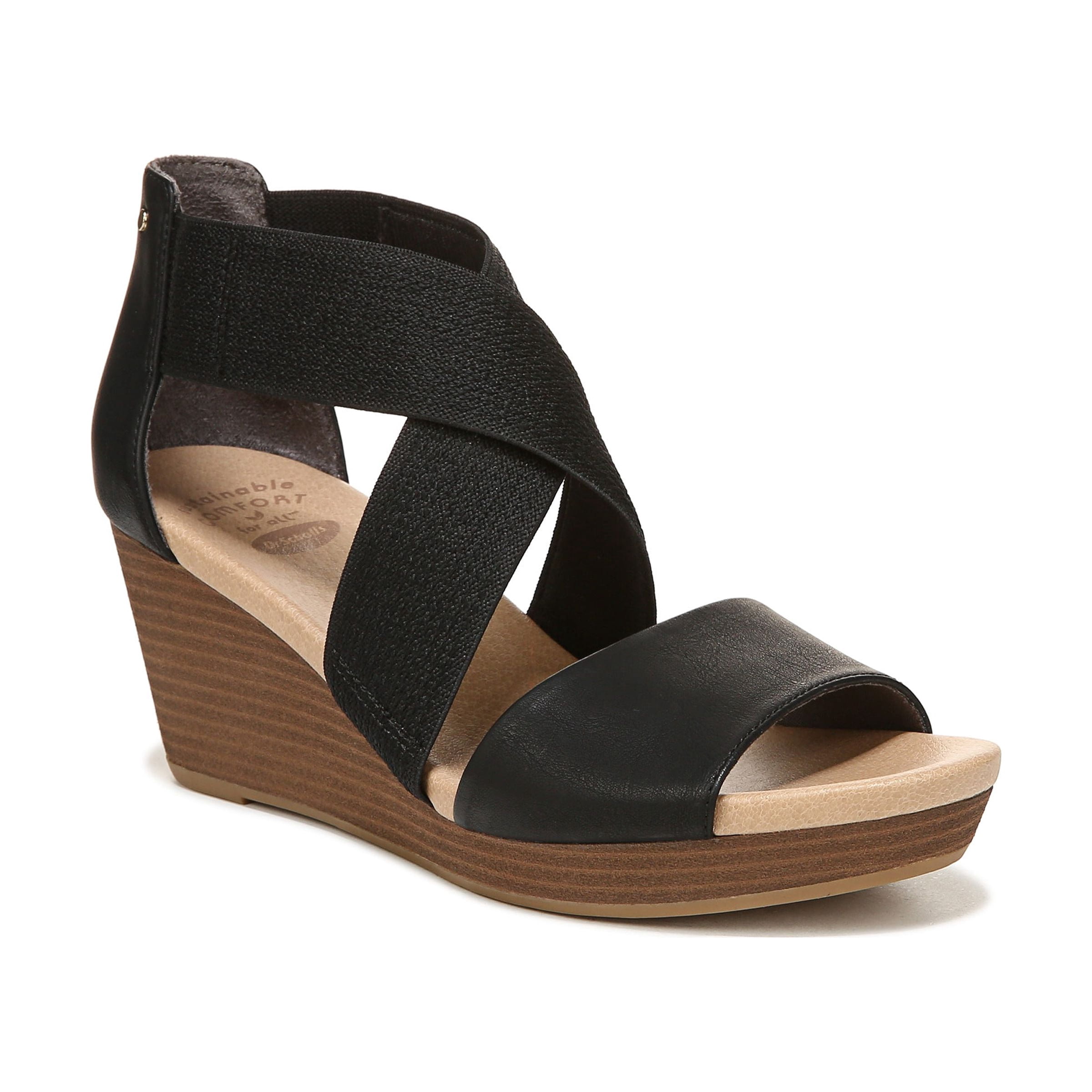 Dr. Scholl's Women's Barton Band Wedge Sandal - Walmart.com