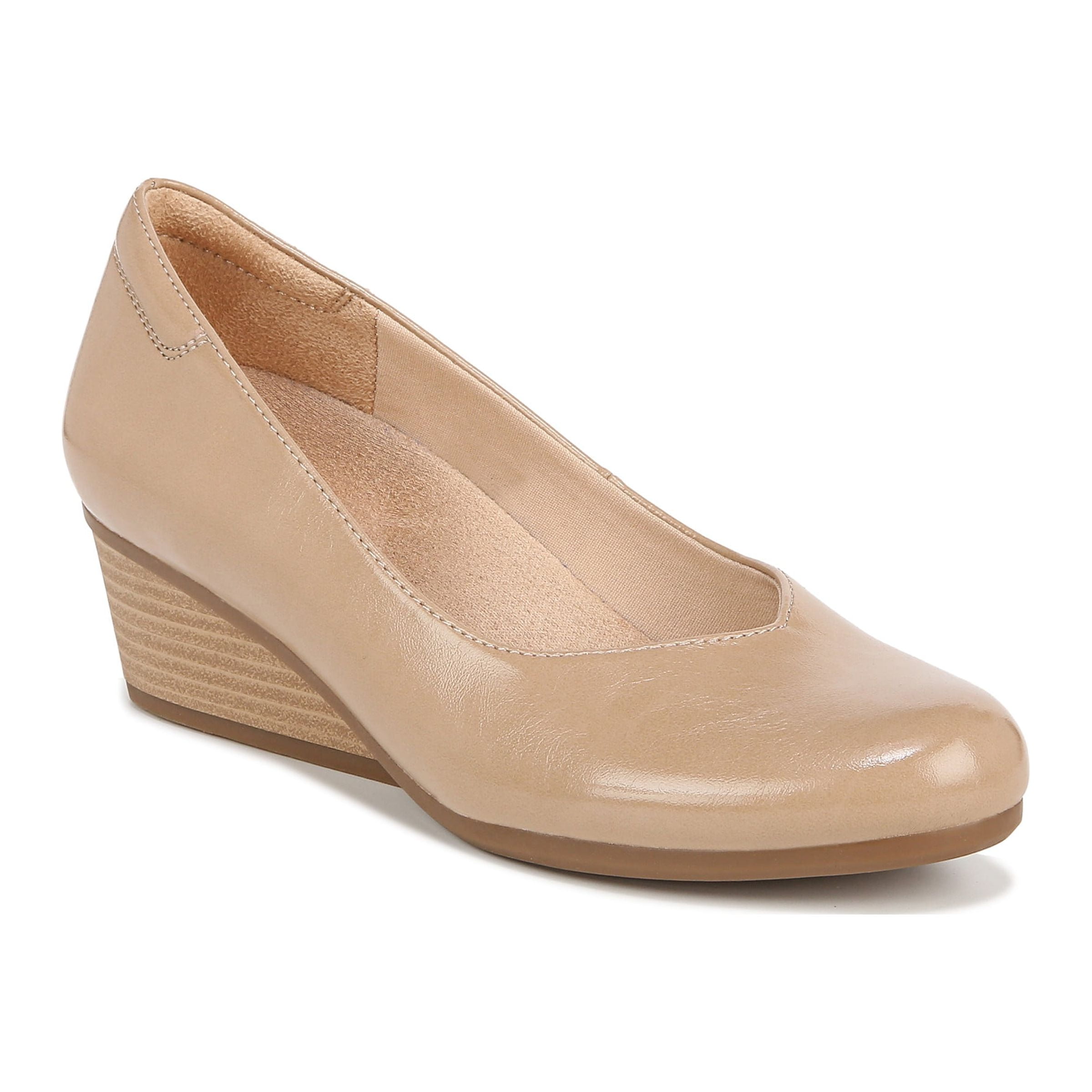Dr. Scholl's Shoes Womens' Be Ready Wedge Pumps, Taupe Smooth, 9 ...